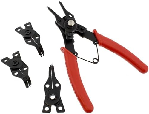 Serplex® 4Pcs Snap Ring Pliers Set with Tool Box 7 Inches Straight Tip ...