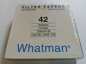 Grade 42,125mm whatman Filter paper 100/Pack : Amazon.in: Industrial ...