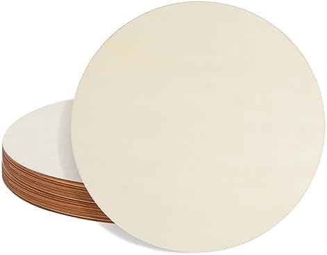 Amazon.com: Juvale Round Wooden Circles - 12-Inch Dia. x 0.1-Inch Thick ...