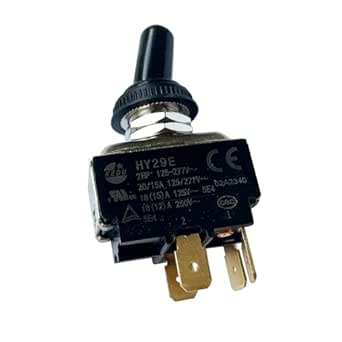 Amazon.com: KEDU HY29E Toggle Switch Electric Switch ON OFF 4 Terminals ...