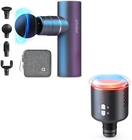 Amazon.com: arboleaf Mini Massage Gun and Hot & Cold Massage Gun Head ...