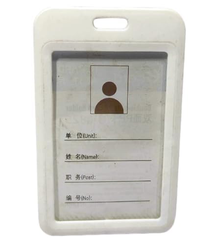 On Blow Plastic Box ID Card Holder Id Badge, Vertical, Double Sides ...