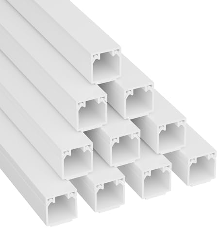 D-Line Square Box Cable Trunking, Self-Adhesive Cable Hider, Cable ...