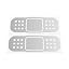 HastingsDesigner 2x Plaster Imitation Stickers for covering a scratch ...
