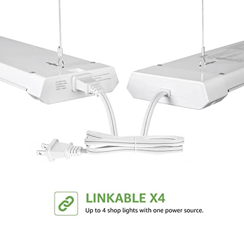 Snapklik.com : Lepro 4ft Linkable LED Shop Lights, 42W 4200lm Garage ...