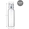 Amazon｜HARIO(ハリオ) ドレッシングボトルスリム 250ml 熱湯使用可能 ペールグレー DBSN-250-PGR｜調味料入れ オンライン通販