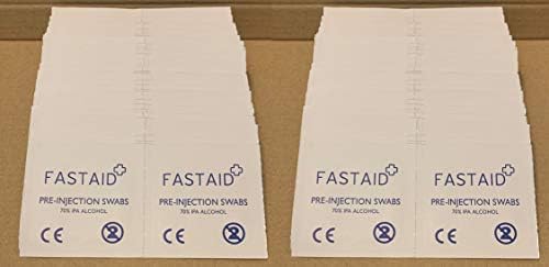 Fastaid 70% IPA Alcohol Wipes for Electronics, Swabs, Tattoo, Pre ...
