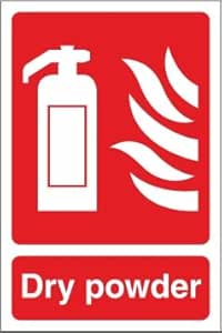 Dry Powder Safety sign sticker, PVC Waterproof sticker sign : Amazon.in ...