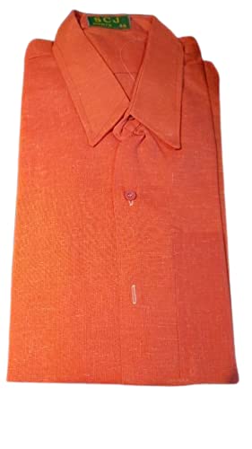 Buy Simple T Shart for Men...Men's Polo Neck Orange Solid Short Sleeves ...