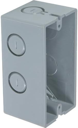 Carlon SN-21-DV Dual Voltage Outlet Box, New Work, 1 Gang, 3-5/8-Inch ...