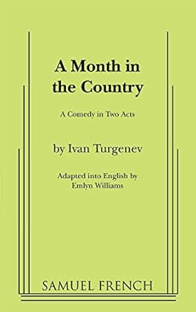 A Month in the Country: Sergeevich Turgenev, Ivan, Williams, Emlyn ...