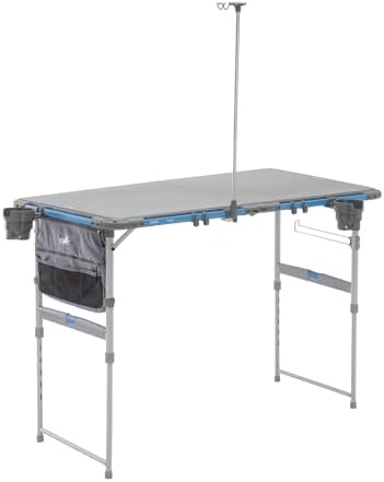 Amazon.com : Lifetime Folding Tailgate Table with Grill Rack, Portable ...