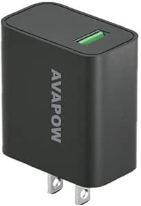 Amazon.com: AVAPOW USB C Wall Charger Fast Charging, 3A/5V 18W USB-C ...