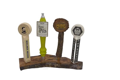 Amazon.com: Live Edge Oak Tree Beer Tap Display Stand (Oak, 4 Taps ...