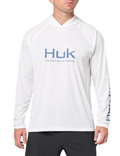 HUK Men's Standard Pursuit Vented Long Sleeve Hoodie, Fishing Shirt ...