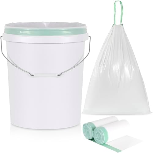 Amazon.com: Storage Standard 110-Pack 5 Gallon Trash Bags Drawstring ...