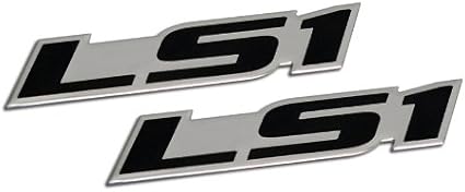 Amazon.com: ERPART LS1 Embossed Black on Highly Polished Silver Real ...