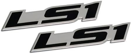 Amazon.com: ERPART LS1 Embossed Black on Highly Polished Silver Real ...