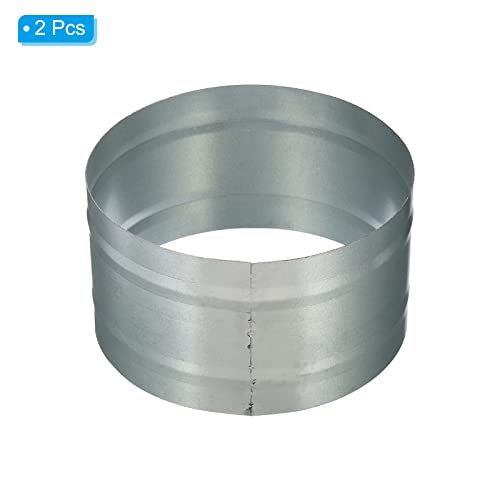 PATIKIL 6″ Duct Connector, 2 Pack Metal Duct Coupling Vent Coupler ...