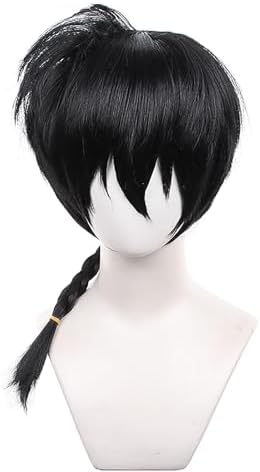 Amazon.com: XiongXiongLe Peluca negra de rol de anime de Halloween ...