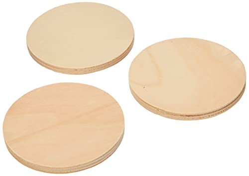 Baker Ross EK613 Quality Wooden Coasters for Children to Paint ...