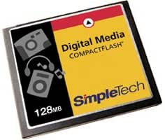 SimpleTech STI-CF/128 128MB CompactFlash Card : Buy Online at Best ...