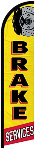 Amazon.com: Brake Services Windless Banner Advertising Flag - Perfect ...
