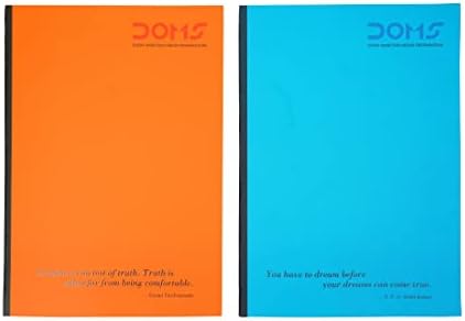 Doms Neon Series Soft Bound Notebook | Single Line, 200 Pages | 29.7 x ...