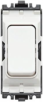 MK Electric Aspect 10 Amp 2 Way SP Porcelain Retractive Switch Module ...