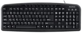 Amazon.com: Gear Head Media Pro USB Keyboard - Cable - Black - USB ...