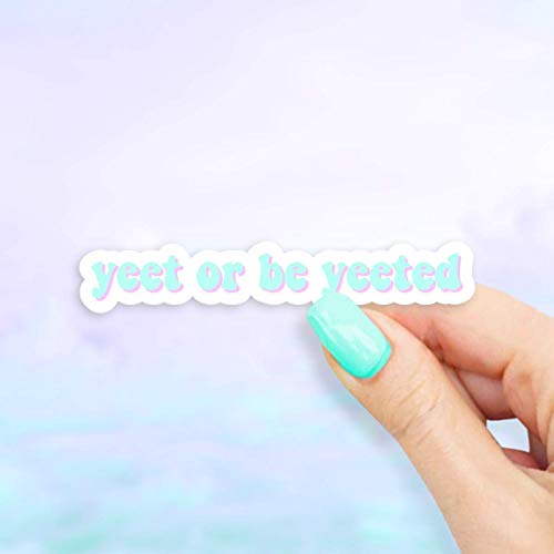 Amazon.com: Yeet Or Be Yeeted Vinyl Sticker for Laptops, Windows and ...