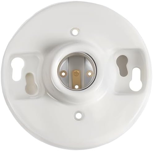 Saysurey 1 Pcs E26 Medium Base Ceiling Lamp Holder Keyless Light ...