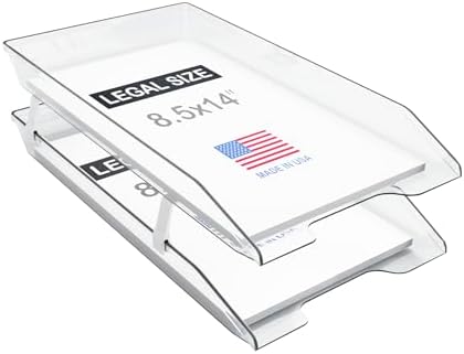 Amazon.com: Acrimet 2 Tier Legal Letter Tray, Facility Front Load ...