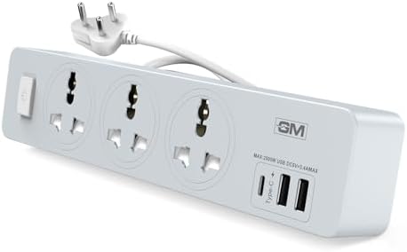 GM 3060 Extension Board 10Amp Output 250 Volts with 2 Mtr Extension ...