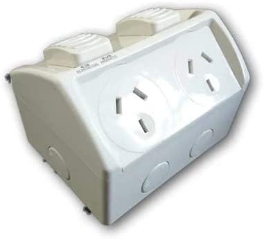 TAVICE 15A Weather Proof Double Power Point GPO 15 Amp Socket ...