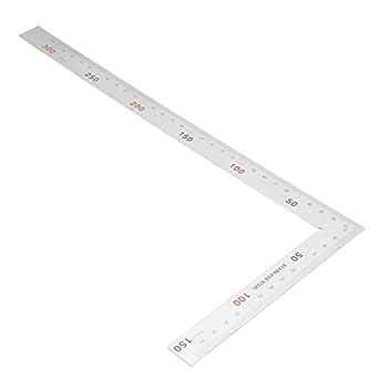 Carpenter Square Stainless Steel 500x250mm 90 Degree Right Angle Ruler ...