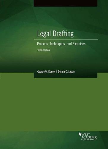 Buy Legal Drafting, Process, Techniques, and Exercises (Coursebook ...