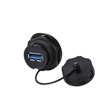 CNLINKO USB 3.0 Connector, Type A Female to Female, Panel Mount ...
