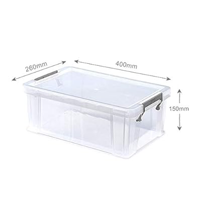 Buy KHD Clear Plastic Storage Container Box Tubs with Lid / Clip Locked ...