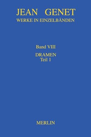 Amazon.com: Werkausgabe, Band VIII: 9783875362787: Jean Genet: Books