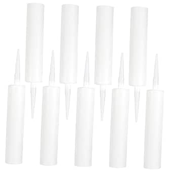 Angoily Reusable Caulking Tube Set of 9 Empty Mastic Tubes for Bathroom ...