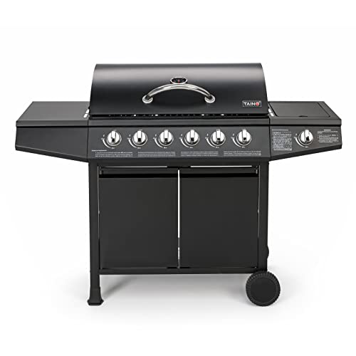 TAINO Basic bbq gasgrill, grillwagen, roestvrijstalen brander ...