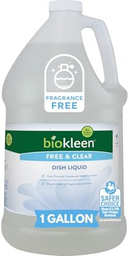 Amazon.com: Biokleen Free & Clear Dish Soap - Dish Liquid, Dishwashing ...