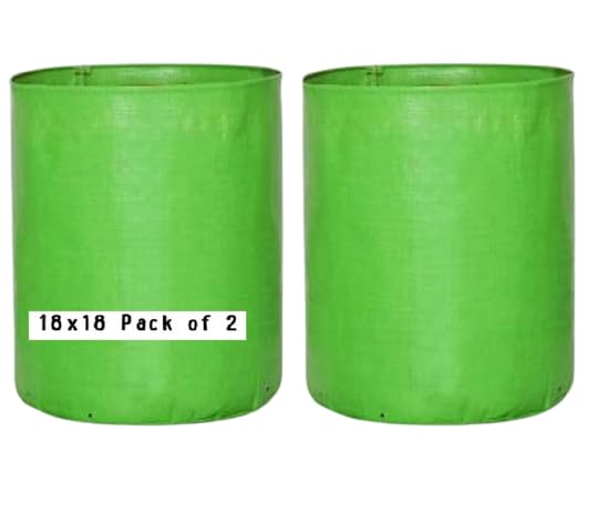 SCOTMEN Terrace Gardening Fruit Tree Grow Bag 18"x18" - Pack of 2 Green ...