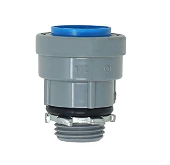 Southwire P-MA-050 1/2" CIC Push Install PVC Male Adapter, Gray: Amazon ...