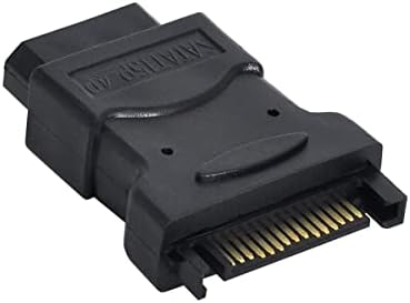 PARUHT SATA to LP4, SATA 15 Pin Male to Molex 4 Pin IDE Female Hard ...