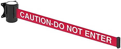 The Workplace Depot Wall Mounted Retractable Queue Tape – 3.5m Red Belt ...