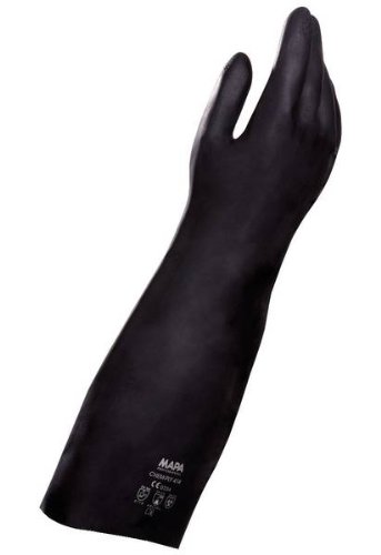 MAPA Chem-Ply N-730 Neoprene Glove, Chemical Resistant, 0.022 ...