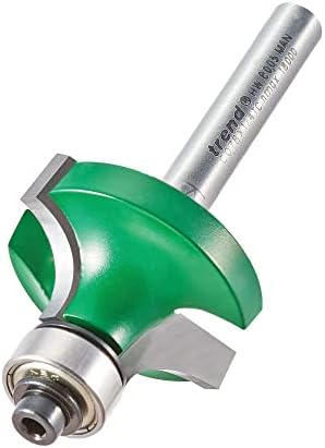 Trend CraftPro Guided Rounded Over Router Cutter Bit, 1/4 Inch Shank, 9 ...