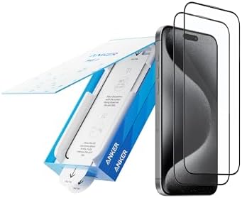 Amazon.com: Anker Easy Fit HD Screen Protector, for iPhone 16 Pro ...